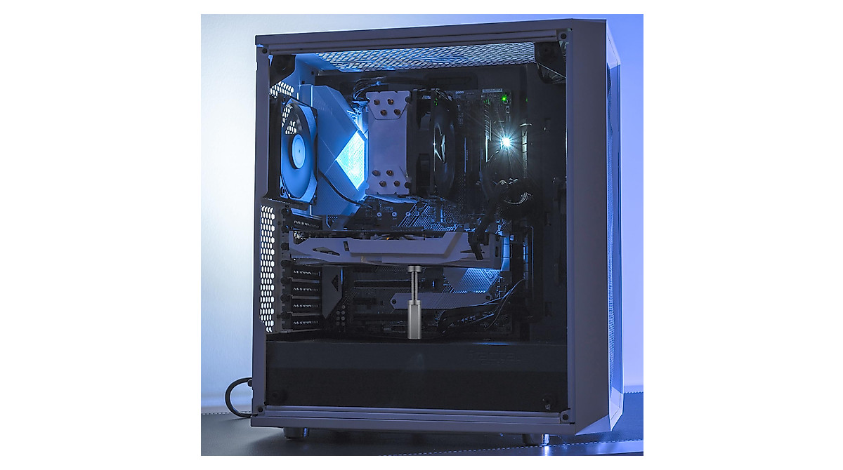 Adjustable GPU Bracket for Graphics Card Support - Silver