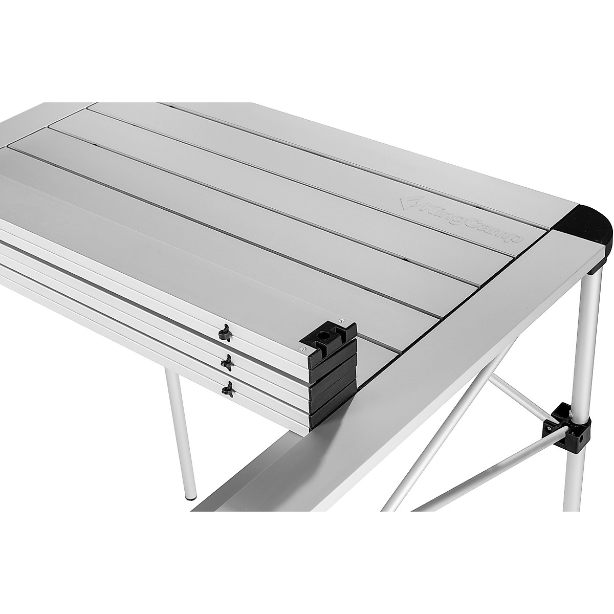 KingCamp KC3961_Silver Camping Table, 27.5"×27.5"×27.1"
