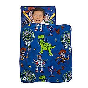 Everything Kids Disney Disney Toy Story Blue and Green Toddler Nap Mat, Blue, Green, Yellow