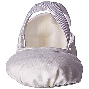 Capezio Women's Ballet Flat, White, 6.5 UK