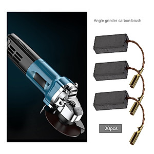 Create idea 20Pcs Angle Grinder Carbon Brushes 15x8x5mm/0.59x0.31x0.20inch Compatible with Bosch Replacement Repair Power Tool Spare Part
