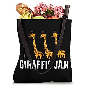 Funny Giraffic Jam Cute Giraffe Giraffe Pun Cute Giraffe Tote Bag