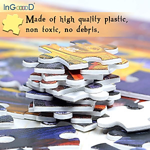 Ingooood-100 Piece Jigsaw Puzzles for Kids- Muscle Car-IG-0510 - Game Decompression Leisure Entertainment Recyclable Material Plastic Puzzle Toy Gift