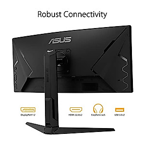 ASUS TUF Gaming 30” 21:9 1080P Ultrawide Curved HDR Monitor (VG30VQL1A) - WFHD (2560 x 1080), 200Hz (Supports 144Hz), 1ms, Extreme Low Motion Blur, FreeSync Premium, Eye Care, DisplayPort, HDMI,Black