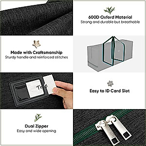 BALEINE 9 ft Christmas Tree Storage Bag, Heavy Duty 900D Oxford Fabric with Reinforced Handles and Dual Zippers Wide Opening, Extra Large Storage Container for Trees and Decorations (Black)