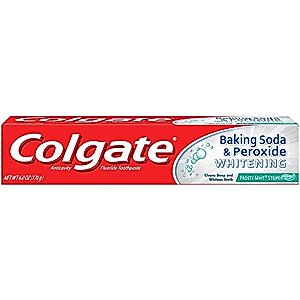 Colgate Baking Soda & Peroxide Whitening Toothpaste Frosty Mint Stripe, 6 Ounce (Pack of 1)