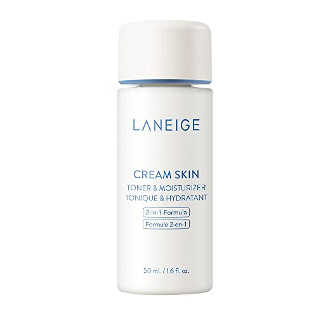 LANEIGE Mini Cream Skin Toner & Moisturizer: 2-in-1 Amino Acid Rich Liquid, Soothe, Hydrate, and Strengthen Skin's Moisture Barrier, 1.6 fl. oz.