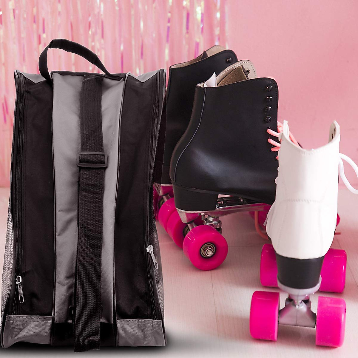 WINOMO Ice Skate Bag Ice Roller Skating Carrying Bag Inline Skating Bag Figure Skate Bag Skates Tote Bags Skating Accessories