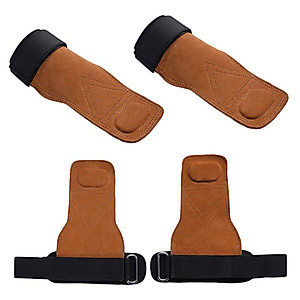 1 Pair Palm Protector Up Bar Hand Grips Gymnastics Gloves Workout Grips Palm Grips Gymnastics Hand Grips Weightlifting Palm Guard Weight Lifting Gloves Strap Cross Handle Man Sbr