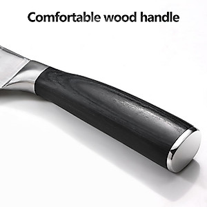 Etens Sharp Chef Knife, 8 Inch Meat Knife Cooking Chefs Knives, Carbon Stainless Steel Professional Kitchen Knife with Gift Box