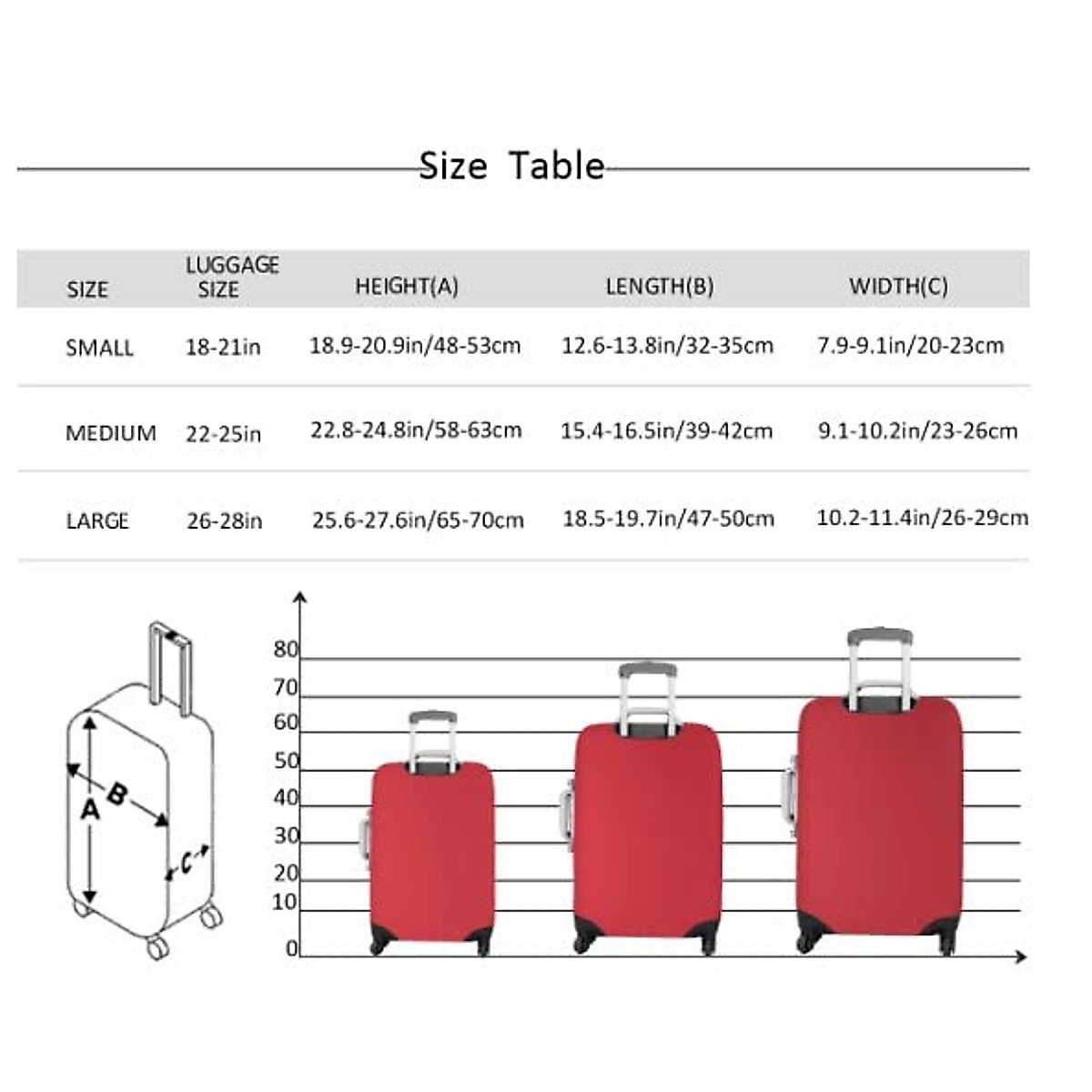 Jinniee Personalized Name Girl with Plane Luggage Cover Protector Travel Bag Covers Gift for Traveling Lovers Travel Luggage Cover 6, 18 inches-21 inches