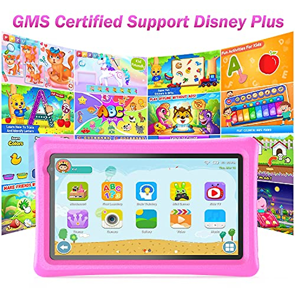 Kids Tablets, 7 inch Tablet for Kids Toddlers, Android Kids Tablet ...