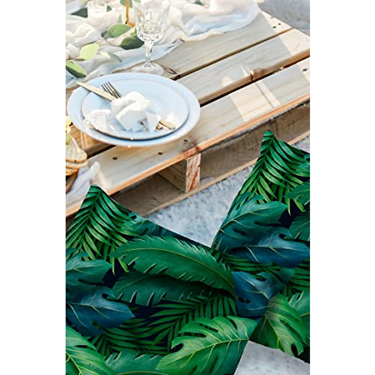 Outdoor Waterproof Pillow Covers for Patio Furniture Tropical Plants Decorative Throw Pillow Cover Monstera Leaf Pillowcases Set of 2 Cushion Case for Sofa Couch Chair Home Decor 18 x 18 in