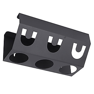 Soda Bottle Holder, Soda Bottle Draining Rack 3 Holes Anti Scratch Non Slip for Home (Black)