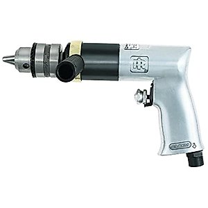 Ingersoll Rand 7803A 1/2" Pistol Grip Air Drill, Keyed Chuck, 500 RPM, 0.5 HP