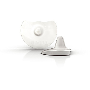 Ardo Tulips Contact Nipple Shields for Breastfeeding, Made in Switzerland, 2 Count with Carrying Case, BPA Free, (Size M, 20mm)