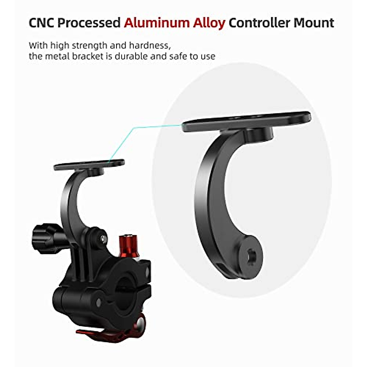 Anbee Bike Holder Bar Hand Mount Bicycle Holder Bracket for DJI RC Controller, Compatible with DJI Mini 3 / Mini 3 Pro Drone and Action Cameras