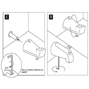 Design House 522938 Slip-On Tub Diverter Spout, 5 Inch, Oil Rubbed Bronze