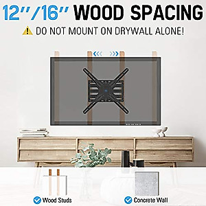 Mounting Dream Full Motion TV Wall Mount for 42-75 Inch Flat Screen/Curved TVs, Heavy Duty Wall Mount TV Bracket with Swivel Articulating Dual Arms, VESA 600x400mm, 100 lbs MD2656