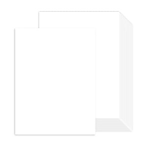 100 Sheets White Cardstock 8.5 x 11 Certificate Paper, Goefun White Card Stock Printer Paper for Invitations, Menus, Wedding, DIY Cards