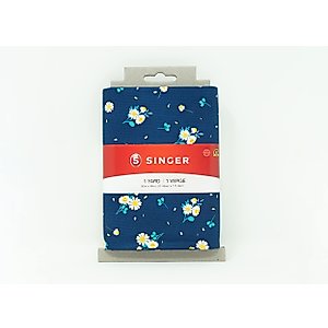 Singer Fabrics, 100% Cotton, Royal Floral, 1 Yard Cut
