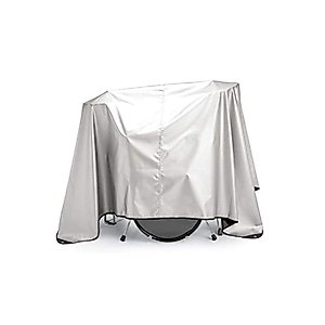 Maloney StageGear Drum Set Dust Cover with Weighted Corners - Water Resistant Black Nylon Keeps it Free from Dust, Dirt, & Moisture; Silver Acrylic Coating Protects from Sun ( 80 x 108 inches) 63061
