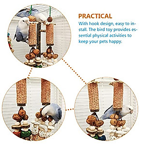 LUOZZY Suspending Parrot Toy Parakeet Toy Cage Cockatiel Toy Bird Supplies for Home