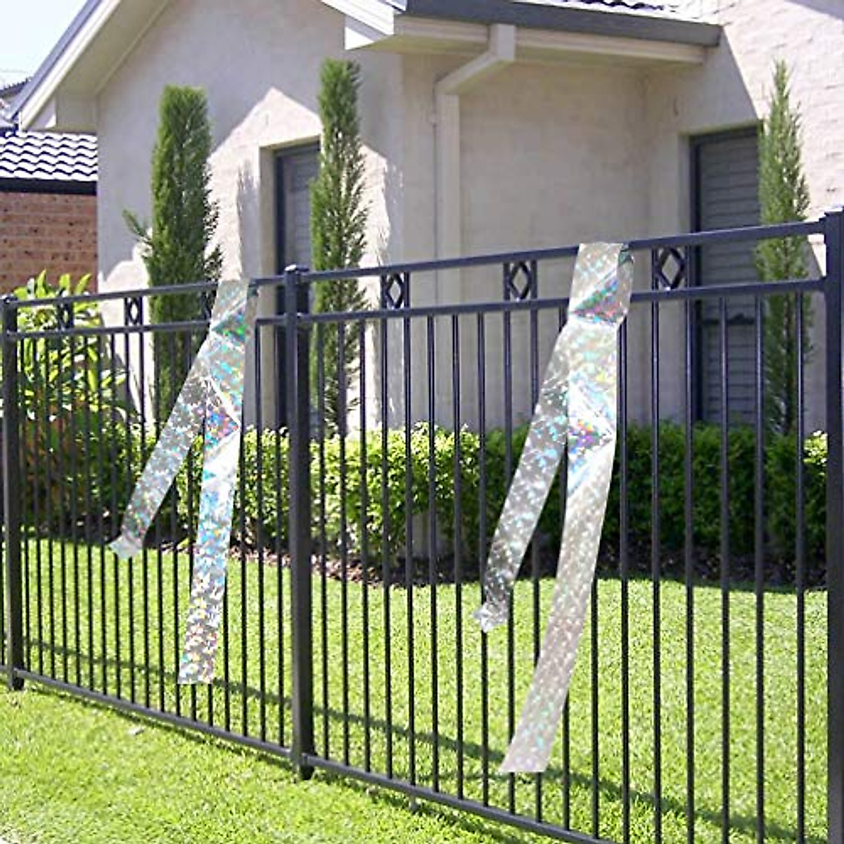 EACILLES Holographic Reflective Bird Scare Ribbon, 2in by 330ft