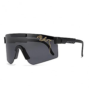 THAELY Outdoor polarized sports sunglasses-UV400 lenses-Young men and women-baseball fishing, cycling, running, golf and motorcycle climbing goggles（s01）