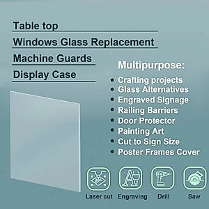 GetWant 2 Pack 24x48 Plexiglass Sheets, 1/8 inch Thick Clear 24x48 Acrylic Plexiglass Sheets, 24x48 Acrylic Board Plexiglass Panel for Display Case, Signs, Crafts, Skylight, Light Project