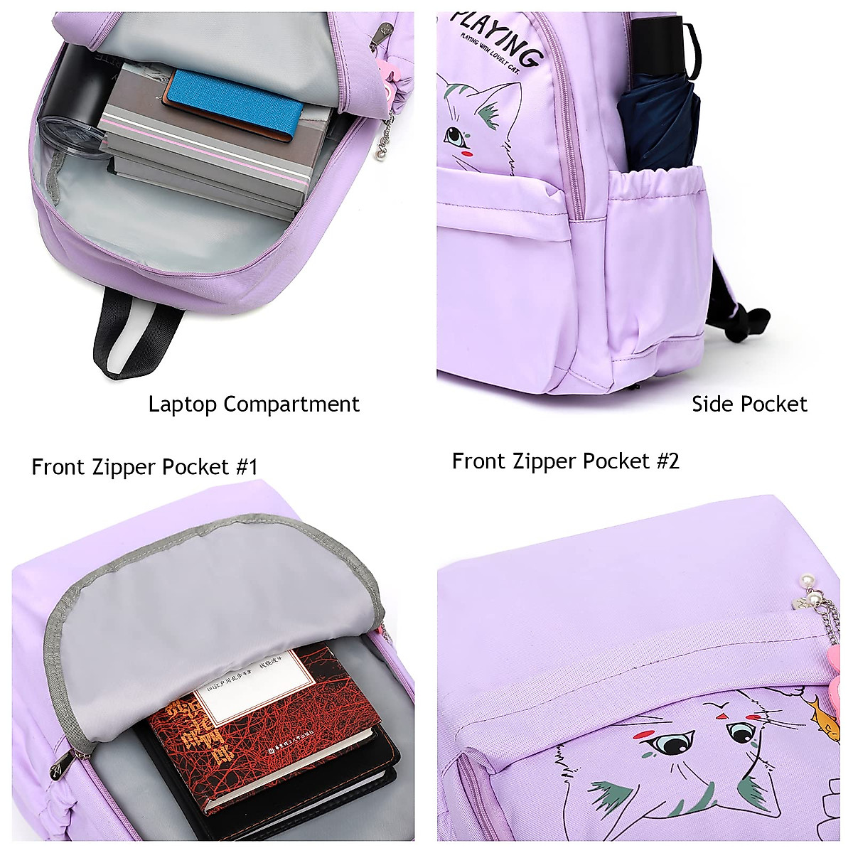 Backpack for Girls Elementary Middle School Book Bag Backpack for Teenage Girls