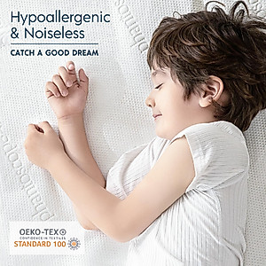 Phantoscope 100% Waterproof Mattress Protector, Queen, Mattress Cover 3D Air Soft Fabric, Mattress Pad Cover with 18'' Deep Pocket, Noiseless Washable, Queen Size