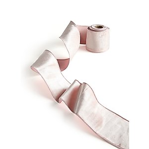 Raz Imports Ribbon 2023 4" X 10 Yards Pink Velvet Wired Ribbon
