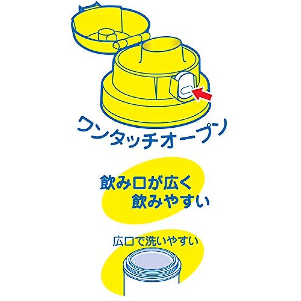 OSK SC-600B Hello Kitty Sakura Direct Drinking Water Bottle