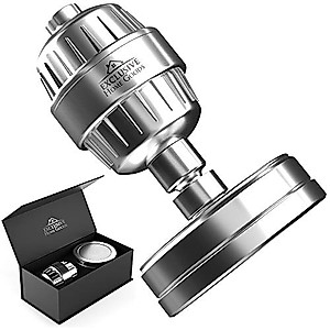 Luxury Filtered Shower Head Set - Filtered Shower Head Combo Removes Chlorine, Heavy Metals, Impurities & Soften Water - High Pressure Rainfall Shower Head with Vitamin C & E Cartridges