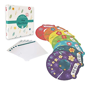 Baby Closet Size Dividers Double Side Baby Girl Closet Dividers Plastic Baby Clothes Dividers Organizer/Hangers Dividers