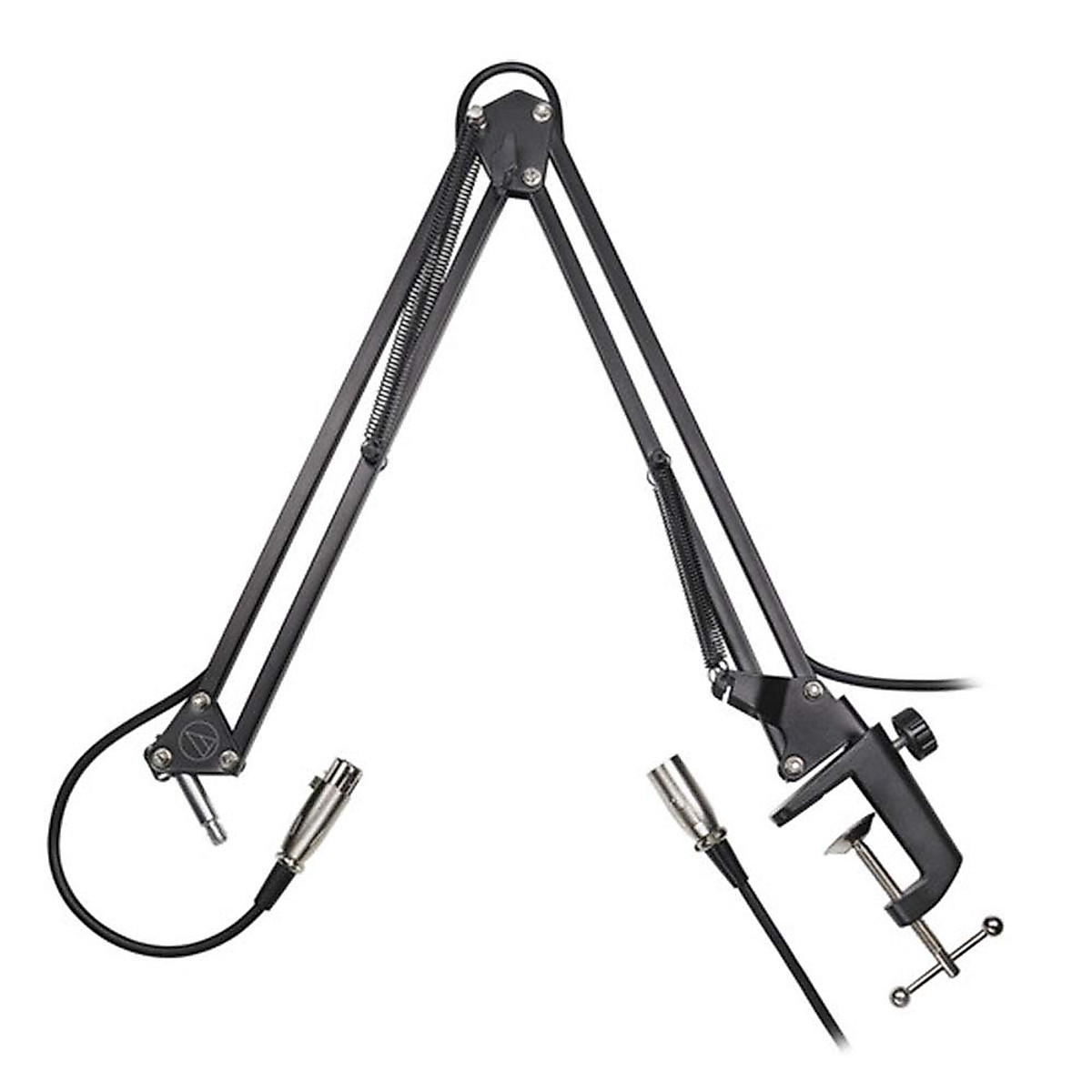 Audio-Technica AT2035PK Studio Condenser Microphone Pack with ATH-M20x Headphones and Cabled Boom Arm with Desktop Headphone Stand, Metal Mesh Microphone Pop Filter and Flexible Pop Filter