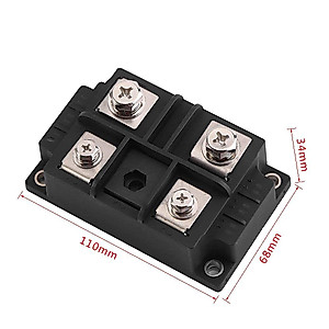 400A 1600V Single-Phase Diode Bridge Rectifier,Acogedor High Power 4 Terminals Singe Phase Bridge Rectifier Module