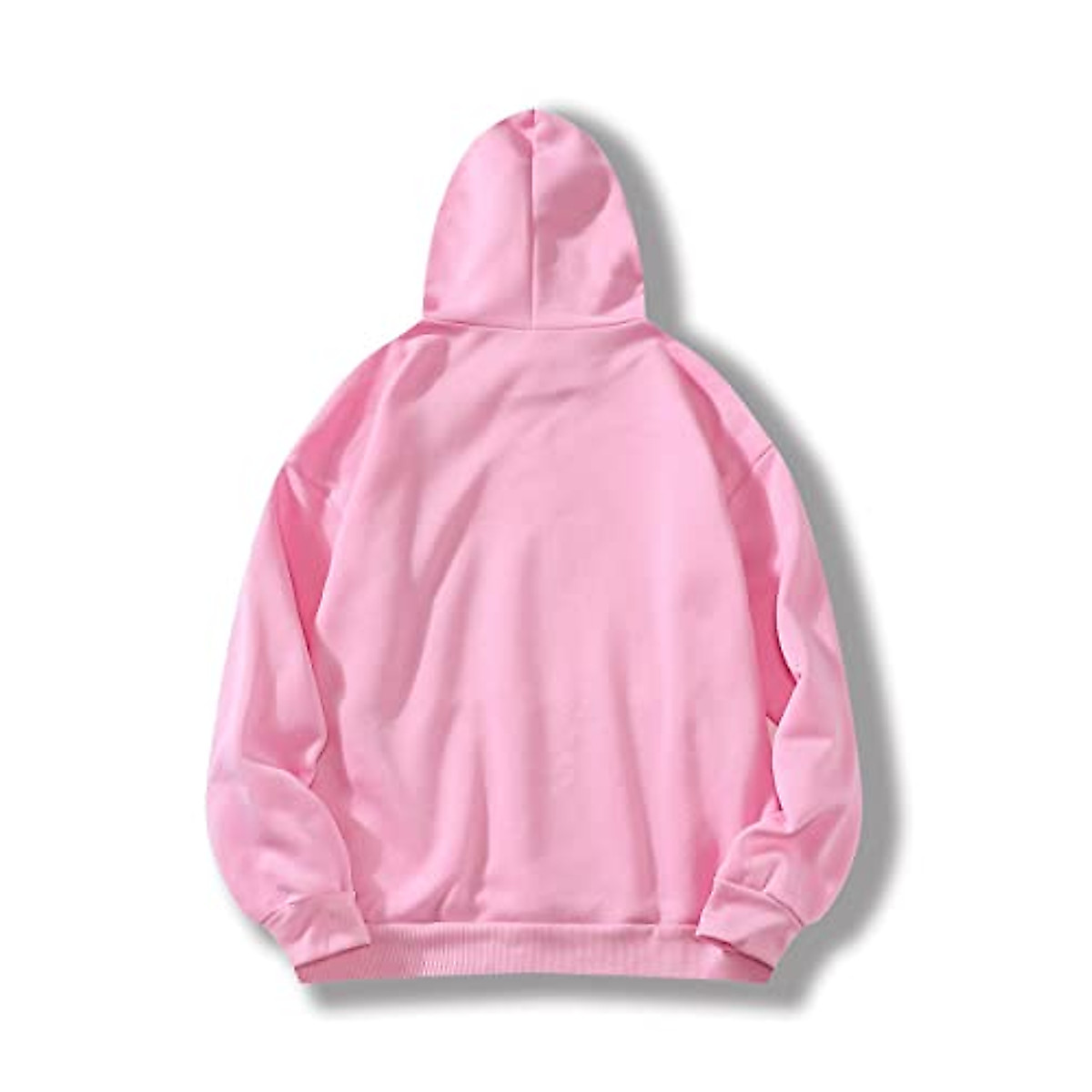 DIDK Women's Casual Pullover Long Sleeve Drawstring Hoodie Sweatshirt with Pockets Light Pink M