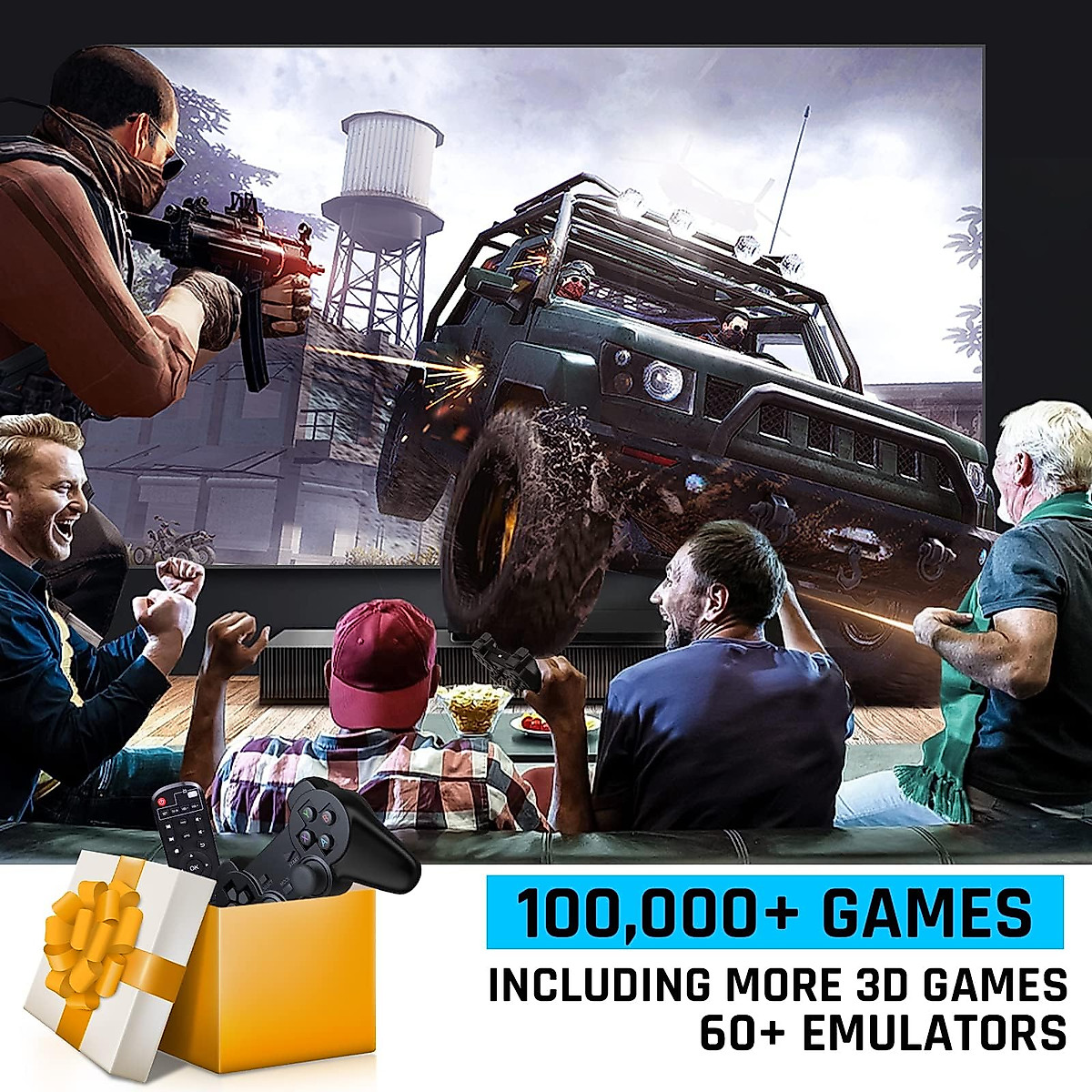 Lutonvia Retro Gaming Console Super Console Cubex3 Built-in 100000+ Games, EmuELEC4.5/Android 9.0/CoreE 3 System in 1, Video Game Console S905X3 Chip, Emulator Console for 8K UHD Output (256G)