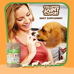 Makondo Pets - Collagen for Dogs & Cats - Collagen Supplements for Joint Health - Vitamin C Supplement for Joint Mobility - Joint Support Supplement for Dog & Cats - Bacon Flavored Tablets (90 Count)
