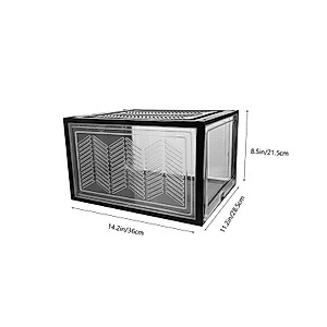 Alipis 2pcs Boxes Foldable Shoe Box Shoe Storage Case Shoe Storage Boxes Shoe Rack for Closet Shoes Boxes Shoe Rack Organizer Sneaker Storage Organizer for Cabinets Shoe Boxes for Home