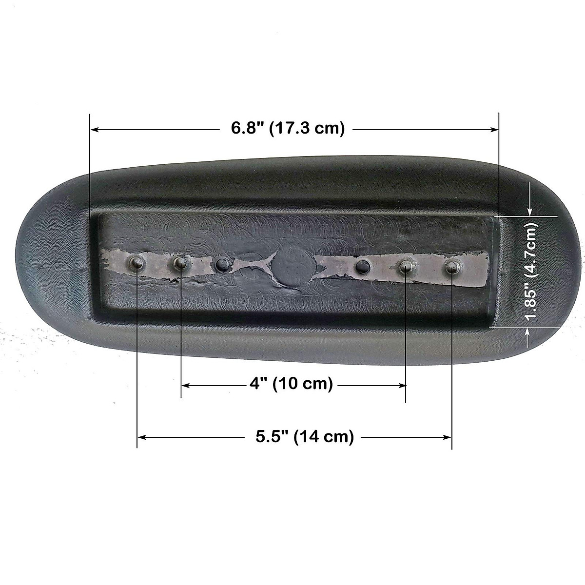 2X Universal Office Desk Computer Chair Replacement Part Arm Pads Armrest 4" and 5.5" Mounting Hole, Vinyl