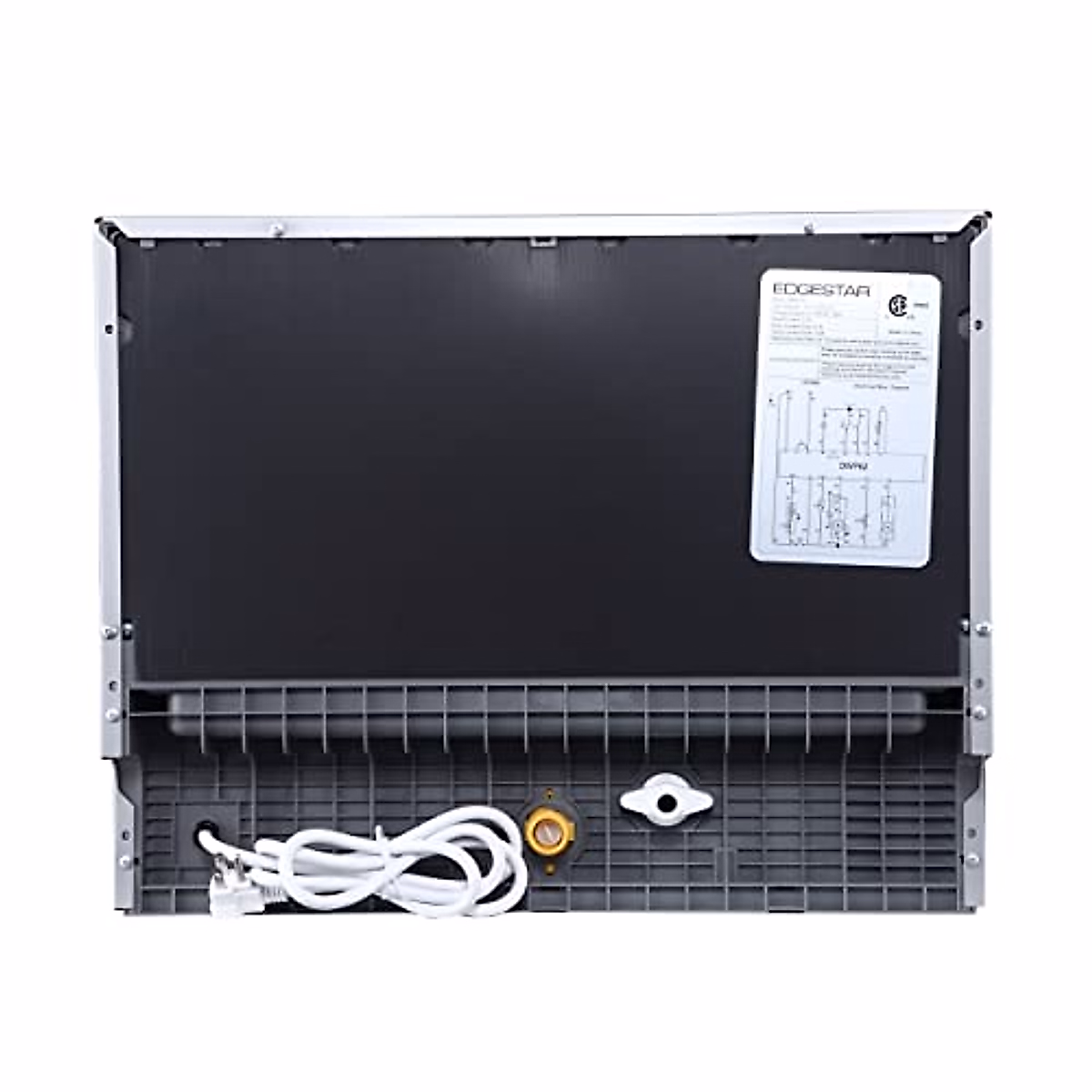 EdgeStar DWP62BL 6 Place Setting Energy Star Rated Portable Countertop Dishwasher - Black