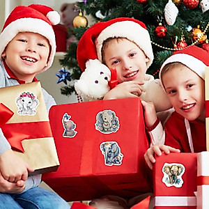 500 Pcs Elephant Animal Aesthetic Round Seal Label Self-Adhesive Stickers for Christmas Halloween Party Decorations for Kid Teen Girl Boy for Scrapbooking Envelopes Water Bottles(Fashion Pattern 10)…