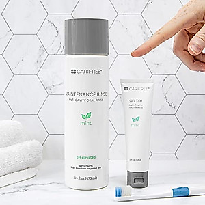 CariFree Maintenance & Prevention Kit, Mint | Anti-Cavity Fluoride Toothpaste & Mouthwash | Freshens Breath and Moistens Mouth | Dentist Recommended for Oral Care (Mint, 1-Month Kit)
