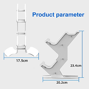 Controller Holder, Game Controller Headset Stand for Xbox Series X S/Xbox one / PS5 / PS4 / NS/PC/Headset, Aluminum Metal Headset Mount Universal Organizer for Video Game Accessories (White)