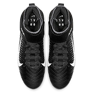 Nike Men's Alpha Menace Pro 2 D Football Cleats - Black/White,13M US