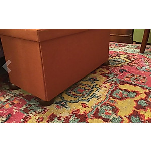 Mysummer 4PCS White Round Bun Feet Wood Sofa Legs Solid Wood Furniture Legs for Cabinet Sofa Ottoman TV Stand Loveseat Dresser (Walnut)