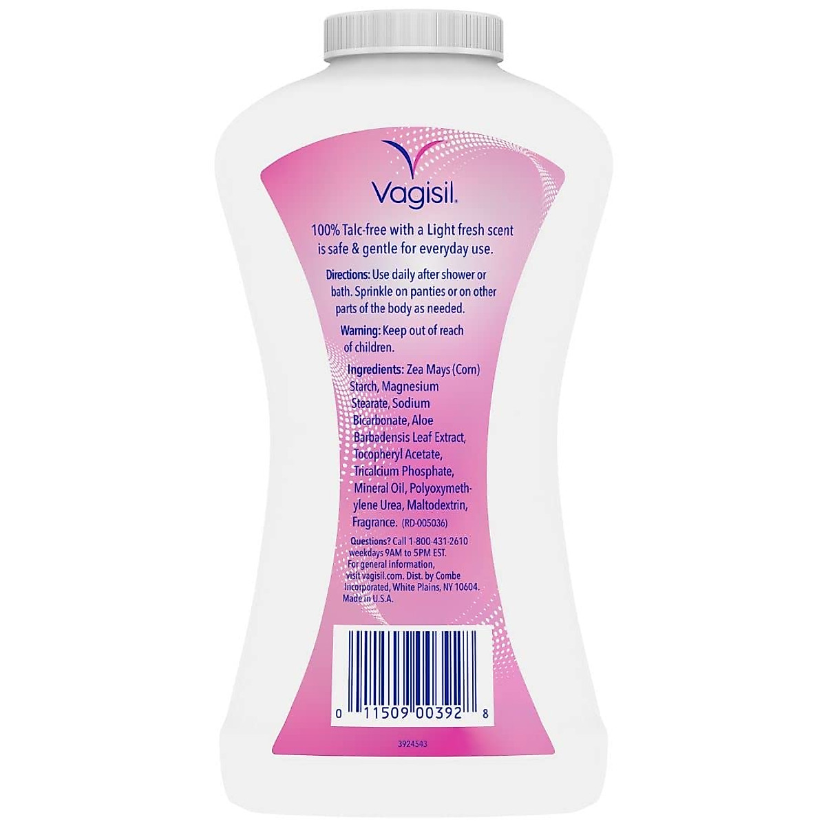 Vagisil Deodorant Powder Talc-Free - 8 oz, Pack of 5